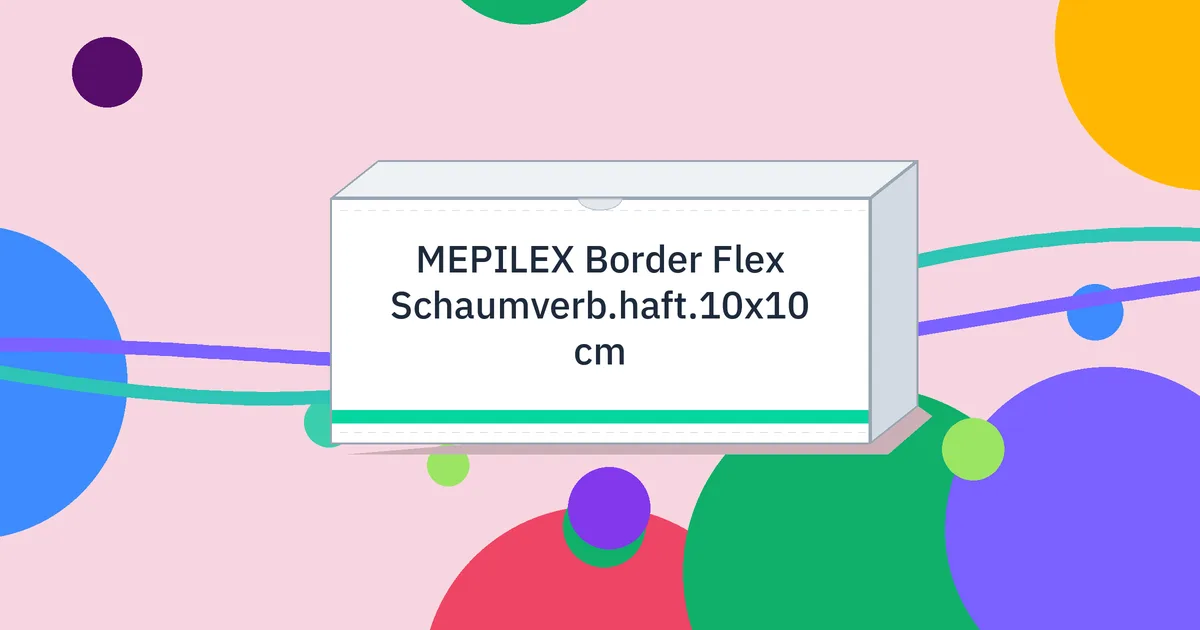 Symbolbild: Packung mit der Aufschrift MEPILEX Border Flex Schaumverb.haft.10x10 cm (PZN 19702236) – Verfügbarkeit und Bezug in Apotheken in Frankfurt am Main