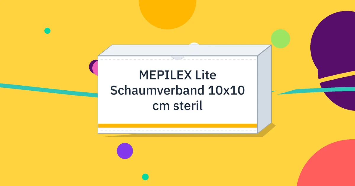 Symbolbild: Packung mit der Aufschrift MEPILEX Lite Schaumverband 10x10 cm steril (PZN 11035266) – Verfügbarkeit und Bezug in Apotheken in Frankfurt am Main