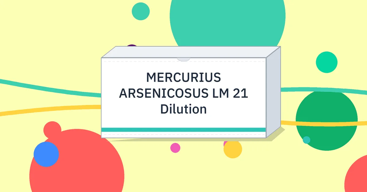Symbolbild: Packung mit der Aufschrift MERCURIUS ARSENICOSUS LM 21 Dilution (PZN 13606187) – Verfügbarkeit und Bezug in Apotheken in Frankfurt am Main