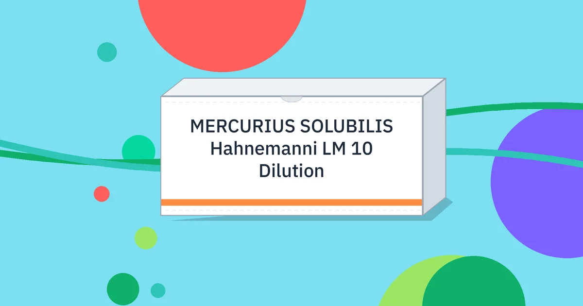 Symbolbild: Packung mit der Aufschrift MERCURIUS SOLUBILIS Hahnemanni LM 10 Dilution (PZN 12954041) – Verfügbarkeit und Bezug in Apotheken in Frankfurt am Main