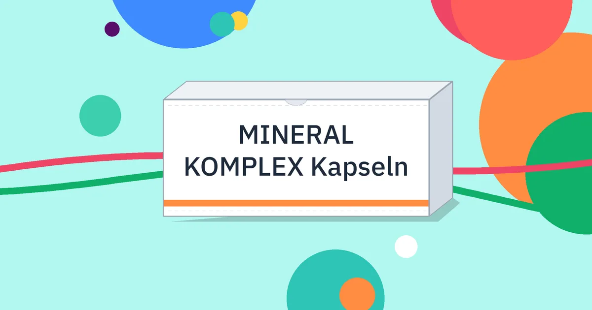 Symbolbild: Packung mit der Aufschrift MINERAL KOMPLEX Kapseln (PZN 18768055) – Verfügbarkeit und Bezug in Apotheken in Frankfurt am Main