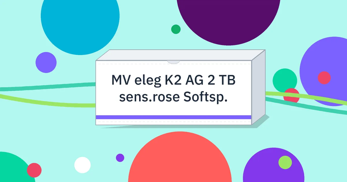 Symbolbild: Packung mit der Aufschrift MV eleg K2 AG 2 TB sens.rose Softsp. (PZN 14699564) – Verfügbarkeit und Bezug in Apotheken in Frankfurt am Main