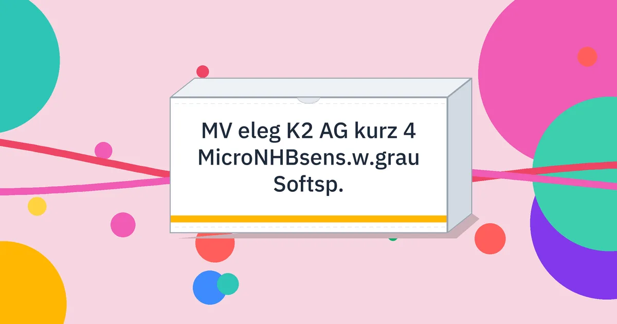 Symbolbild: Packung mit der Aufschrift MV eleg K2 AG kurz 4 MicroNHBsens.w.grau Softsp. (PZN 18927424) – Verfügbarkeit und Bezug in Apotheken in Frankfurt am Main