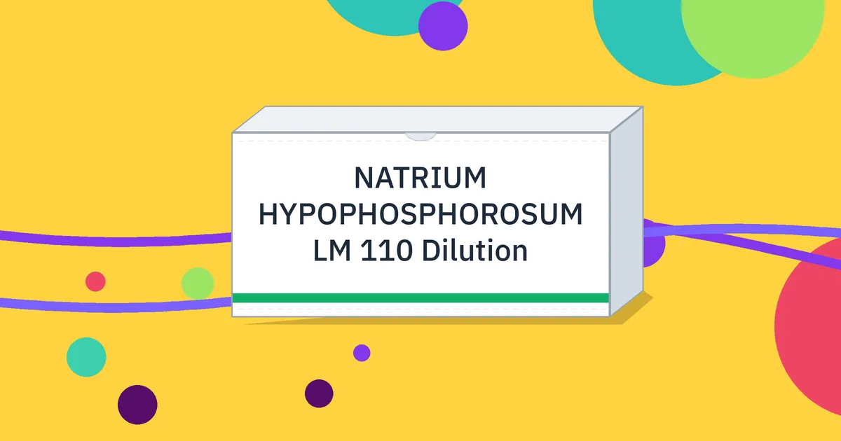 Symbolbild: Packung mit der Aufschrift NATRIUM HYPOPHOSPHOROSUM LM 110 Dilution (PZN 12963732) – Verfügbarkeit und Bezug in Apotheken in Frankfurt am Main