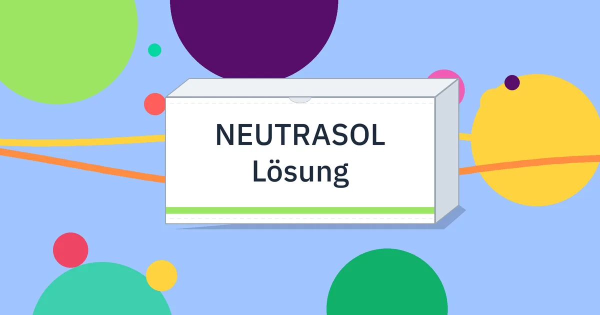 Symbolbild: Packung mit der Aufschrift NEUTRASOL Lösung (PZN 06197162) – Verfügbarkeit und Bezug in Apotheken in Frankfurt am Main
