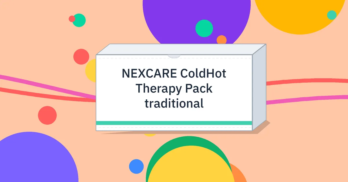 Symbolbild: Packung mit der Aufschrift NEXCARE ColdHot Therapy Pack traditional (PZN 18352596) – Verfügbarkeit und Bezug in Apotheken in Frankfurt am Main