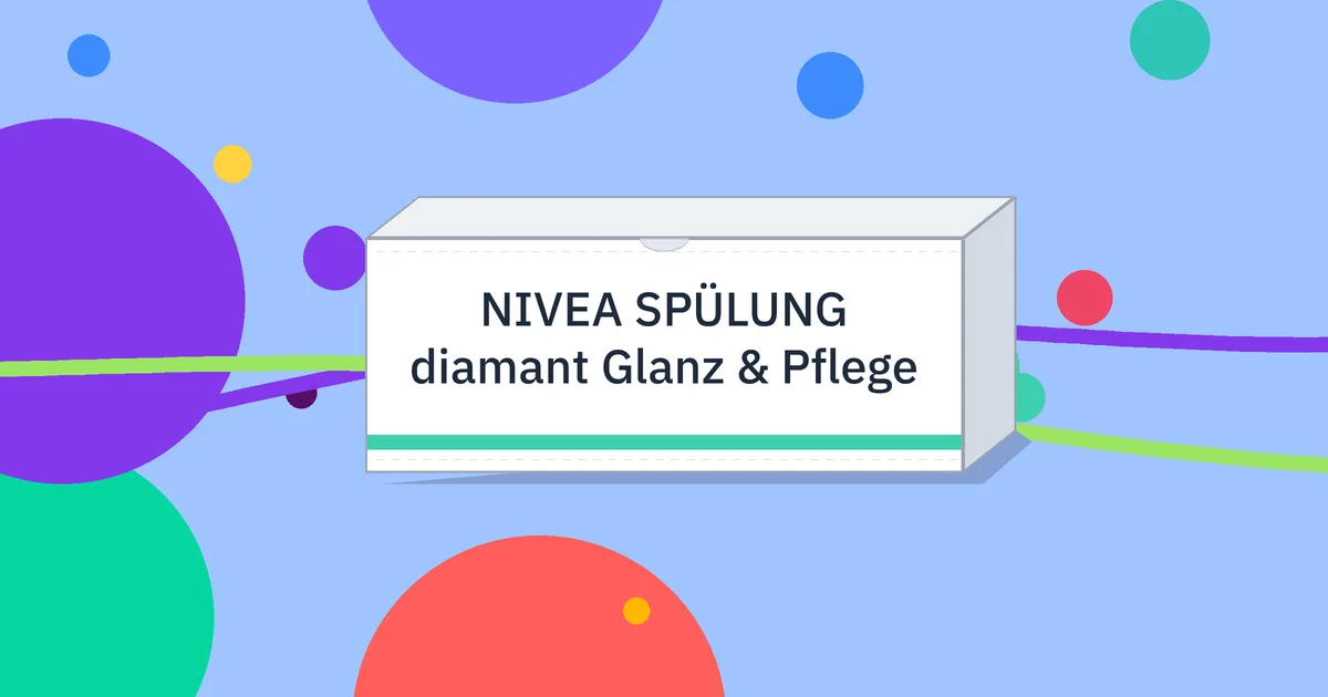 Symbolbild: Packung mit der Aufschrift NIVEA SPÜLUNG diamant Glanz & Pflege (PZN 11326638) – Verfügbarkeit und Bezug in Apotheken in Frankfurt am Main