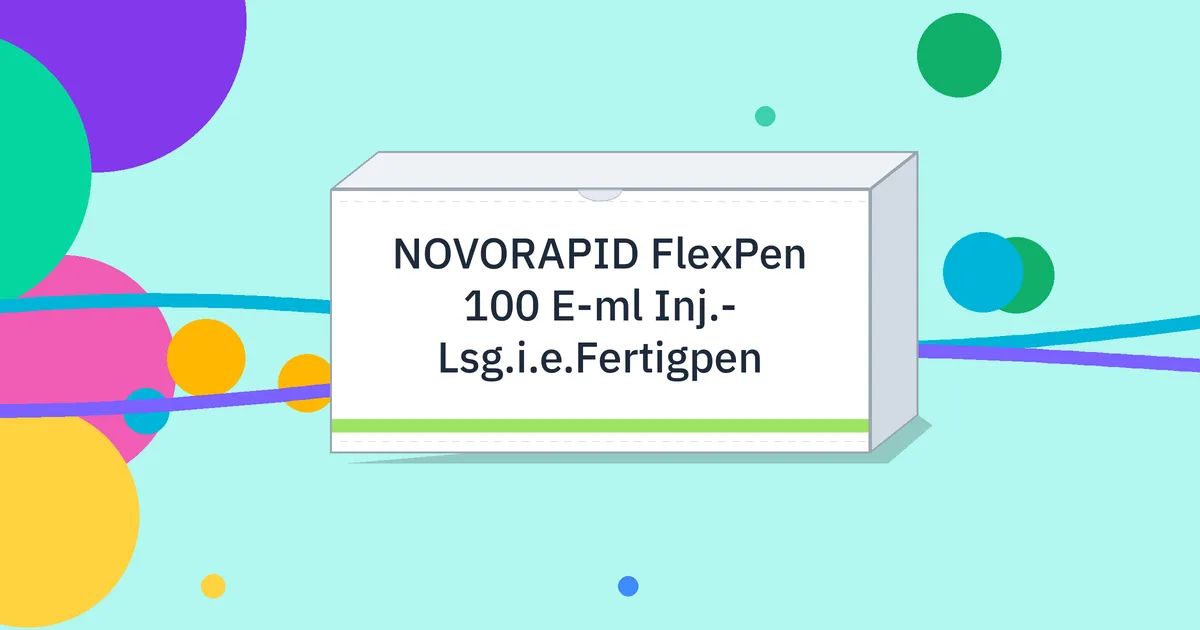 Symbolbild: Packung mit der Aufschrift NOVORAPID FlexPen 100 E-ml Inj.-Lsg.i.e.Fertigpen (PZN 20286352) – Verfügbarkeit und Bezug in Apotheken in Frankfurt am Main
