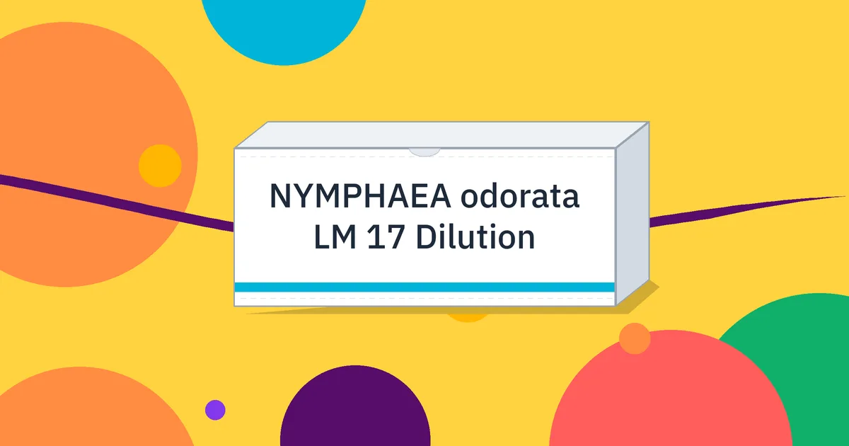 Symbolbild: Packung mit der Aufschrift NYMPHAEA odorata LM 17 Dilution (PZN 13621494) – Verfügbarkeit und Bezug in Apotheken in Frankfurt am Main
