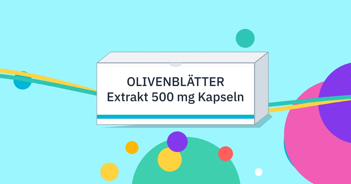 Symbolbild: Packung mit der Aufschrift OLIVENBLÄTTER Extrakt 500 mg Kapseln (PZN 10063705) – Verfügbarkeit und Bezug in Apotheken in Frankfurt am Main