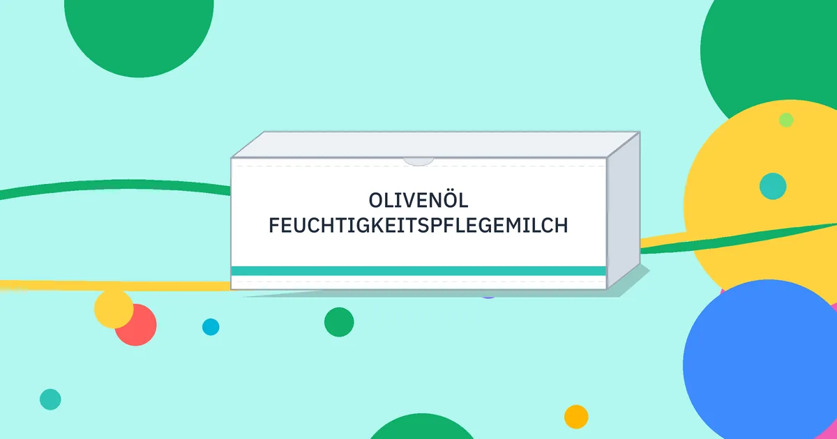 Symbolbild: Packung mit der Aufschrift OLIVENÖL FEUCHTIGKEITSPFLEGEMILCH (PZN 06839838) – Verfügbarkeit und Bezug in Apotheken in Frankfurt am Main