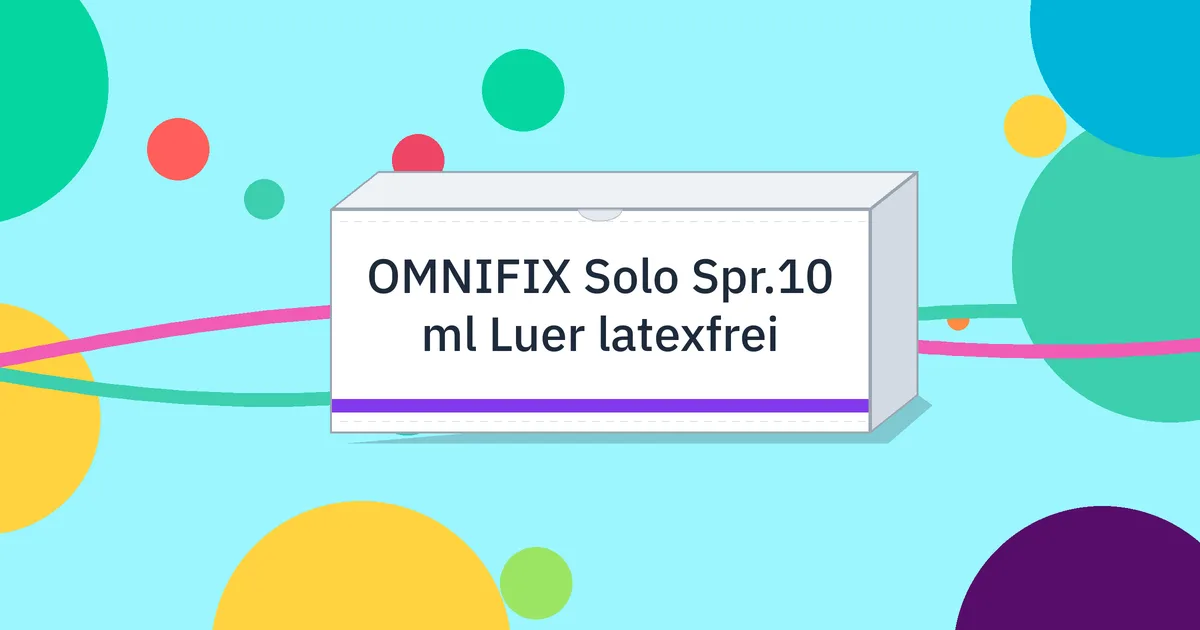 Symbolbild: Packung mit der Aufschrift OMNIFIX Solo Spr.10 ml Luer latexfrei (PZN 15746231) – Verfügbarkeit und Bezug in Apotheken in Frankfurt am Main