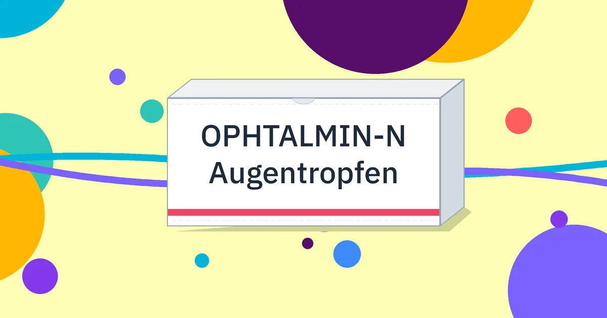 Symbolbild: Packung mit der Aufschrift OPHTALMIN-N Augentropfen (PZN 00497130) – Verfügbarkeit und Bezug in Apotheken in Frankfurt am Main