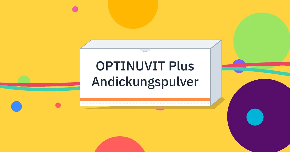 Symbolbild: Packung mit der Aufschrift OPTINUVIT Plus Andickungspulver (PZN 06054712) – Verfügbarkeit und Bezug in Apotheken in Frankfurt am Main