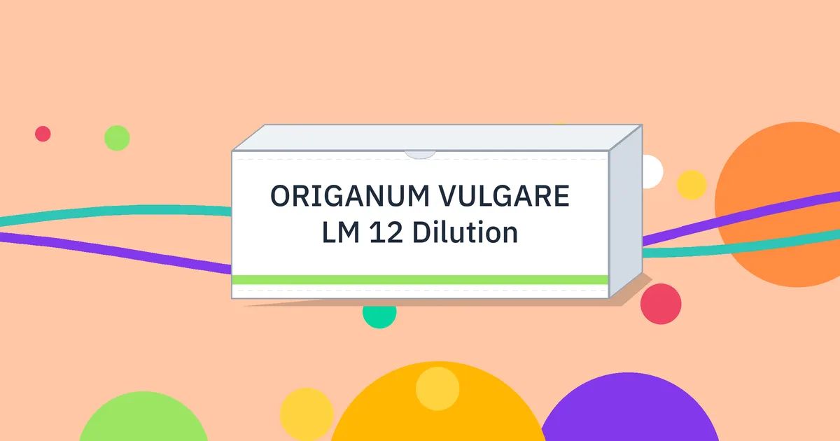 Symbolbild: Packung mit der Aufschrift ORIGANUM VULGARE LM 12 Dilution (PZN 12973038) – Verfügbarkeit und Bezug in Apotheken in Frankfurt am Main