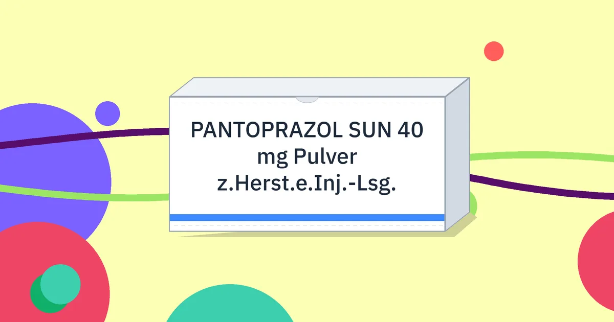 Symbolbild: Packung mit der Aufschrift PANTOPRAZOL SUN 40 mg Pulver z.Herst.e.Inj.-Lsg. (PZN 13889009) – Verfügbarkeit und Bezug in Apotheken in Frankfurt am Main