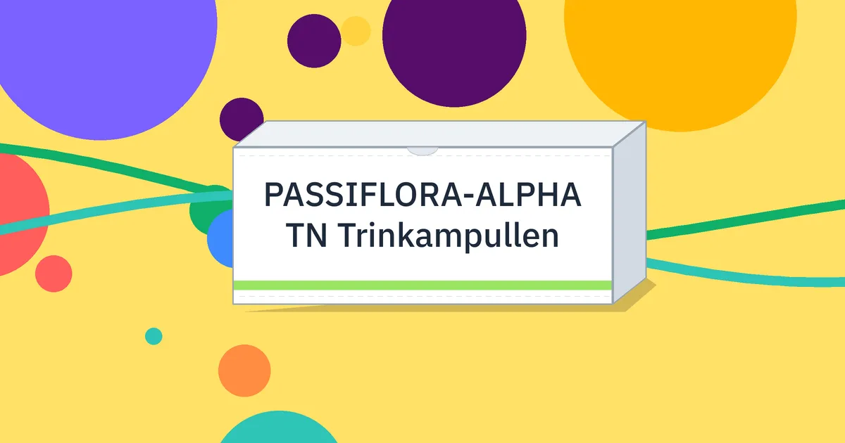Symbolbild: Packung mit der Aufschrift PASSIFLORA-ALPHA TN Trinkampullen (PZN 10222434) – Verfügbarkeit und Bezug in Apotheken in Frankfurt am Main