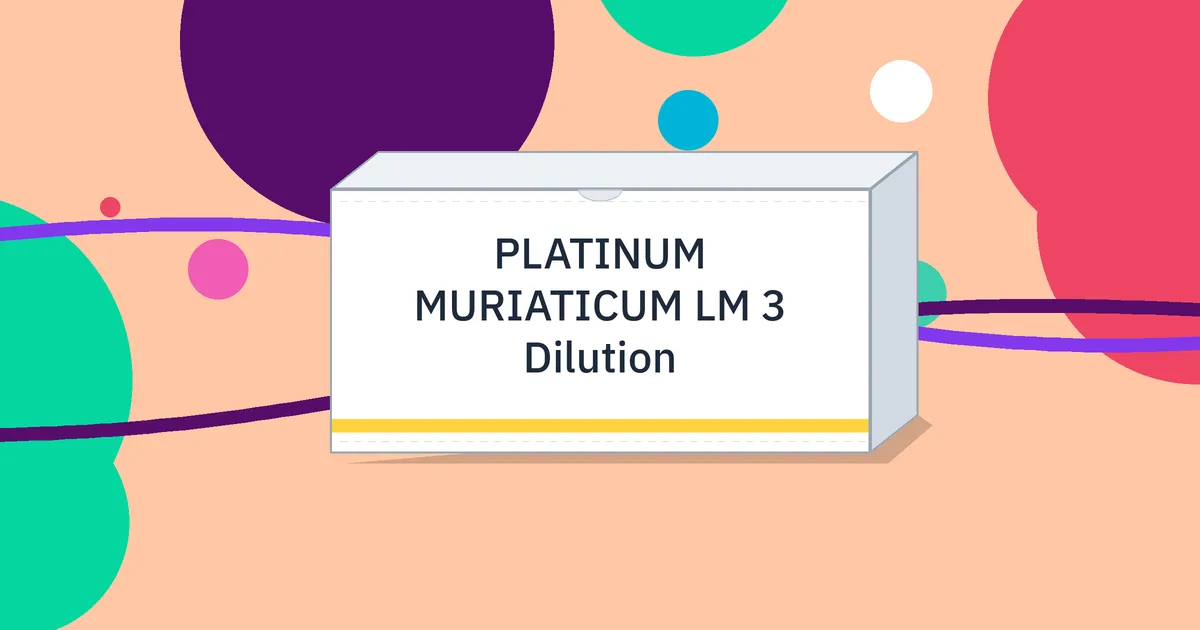 Symbolbild: Packung mit der Aufschrift PLATINUM MURIATICUM LM 3 Dilution (PZN 13647944) – Verfügbarkeit und Bezug in Apotheken in Frankfurt am Main