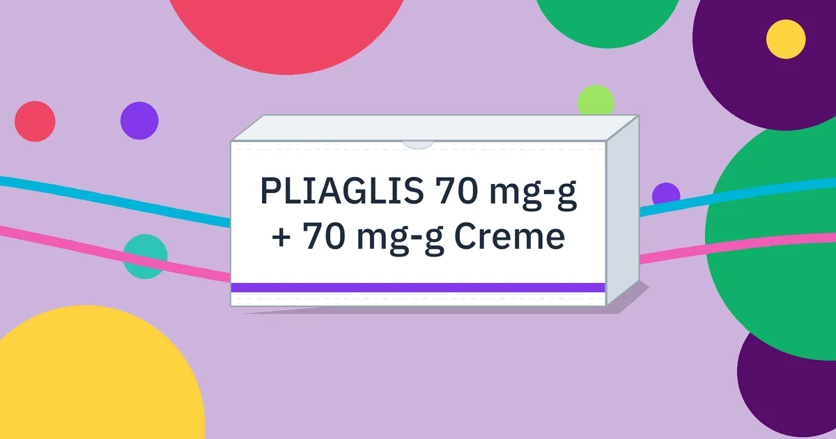 Symbolbild: Packung mit der Aufschrift PLIAGLIS 70 mg-g + 70 mg-g Creme (PZN 18312585) – Verfügbarkeit und Bezug in Apotheken in Frankfurt am Main