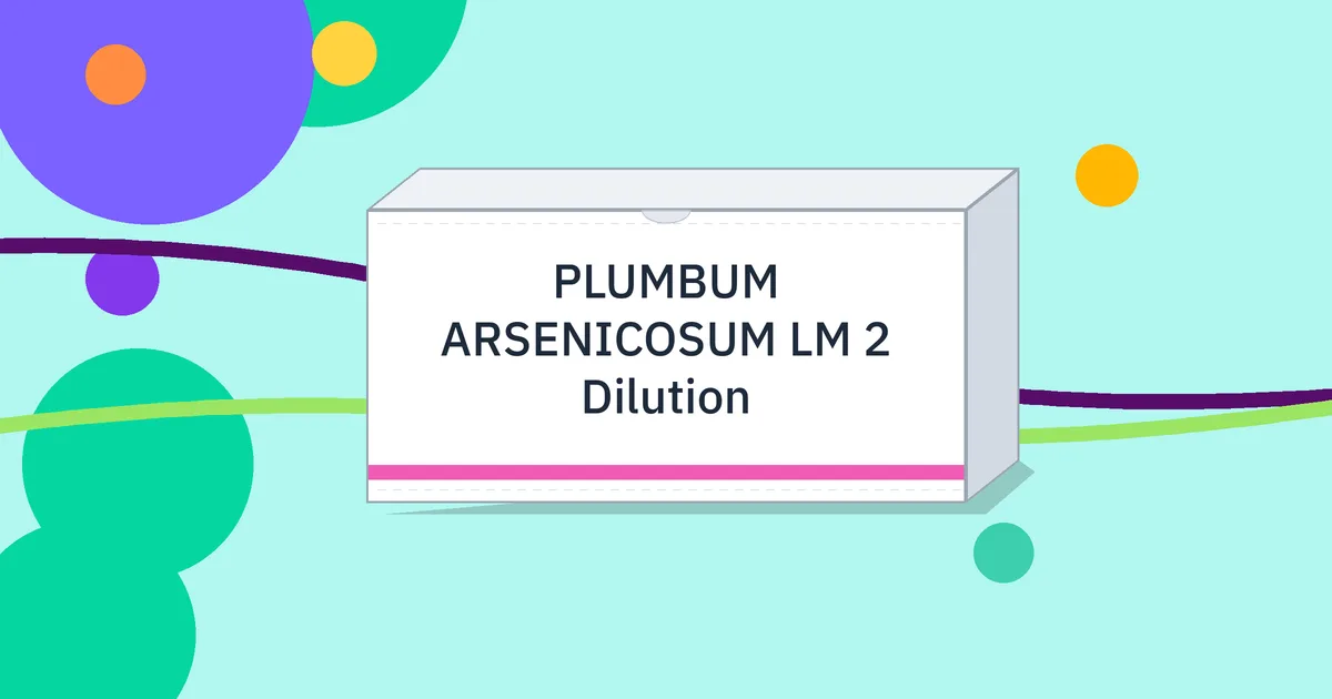 Symbolbild: Packung mit der Aufschrift PLUMBUM ARSENICOSUM LM 2 Dilution (PZN 13039179) – Verfügbarkeit und Bezug in Apotheken in Frankfurt am Main
