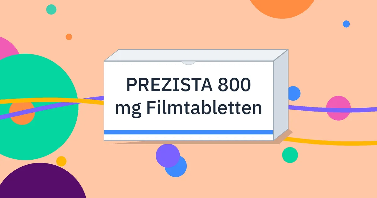 Symbolbild: Packung mit der Aufschrift PREZISTA 800 mg Filmtabletten (PZN 16353999) – Verfügbarkeit und Bezug in Apotheken in Frankfurt am Main