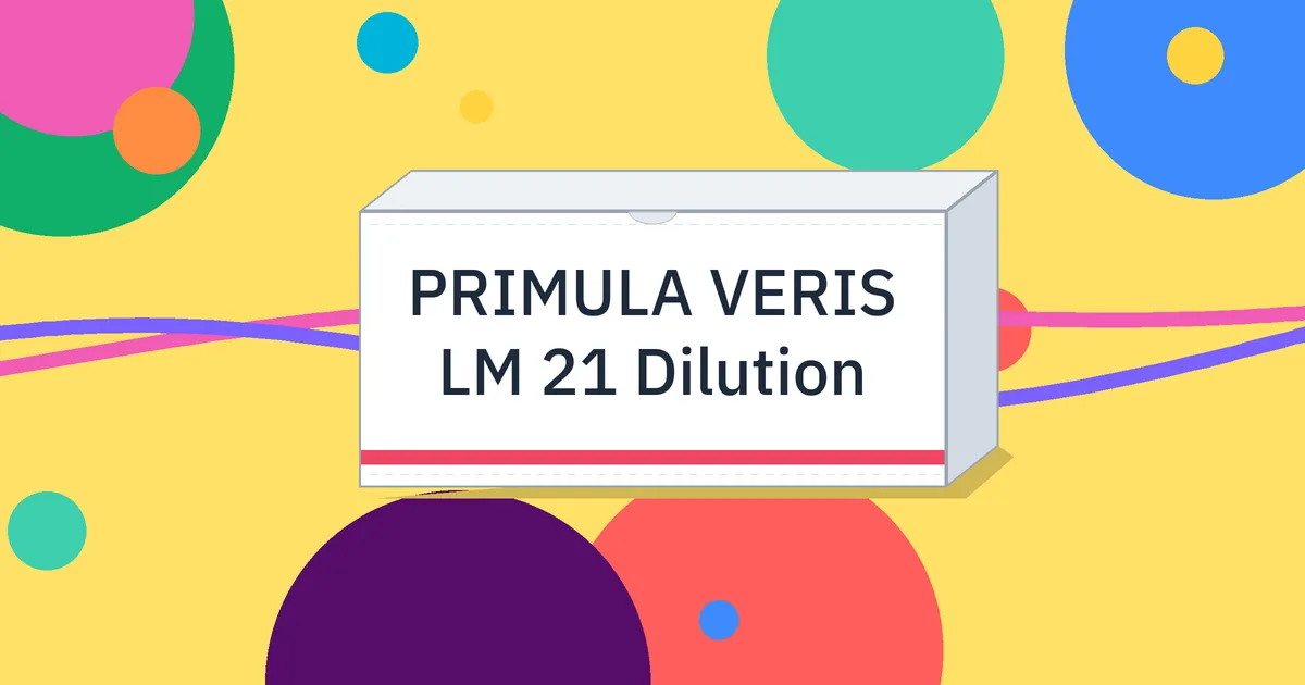 Symbolbild: Packung mit der Aufschrift PRIMULA VERIS LM 21 Dilution (PZN 13667622) – Verfügbarkeit und Bezug in Apotheken in Frankfurt am Main