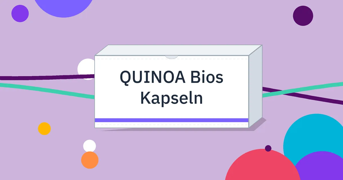 Symbolbild: Packung mit der Aufschrift QUINOA Bios Kapseln (PZN 07318455) – Verfügbarkeit und Bezug in Apotheken in Frankfurt am Main
