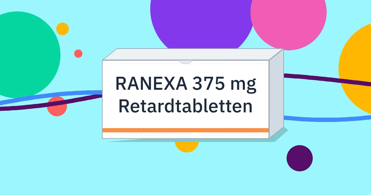 Symbolbild: Packung mit der Aufschrift RANEXA 375 mg Retardtabletten (PZN 16673310) – Verfügbarkeit und Bezug in Apotheken in Frankfurt am Main