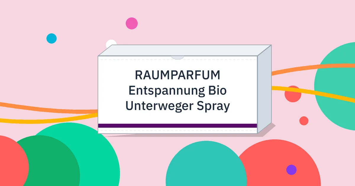 Symbolbild: Packung mit der Aufschrift RAUMPARFUM Entspannung Bio Unterweger Spray (PZN 12437877) – Verfügbarkeit und Bezug in Apotheken in Frankfurt am Main