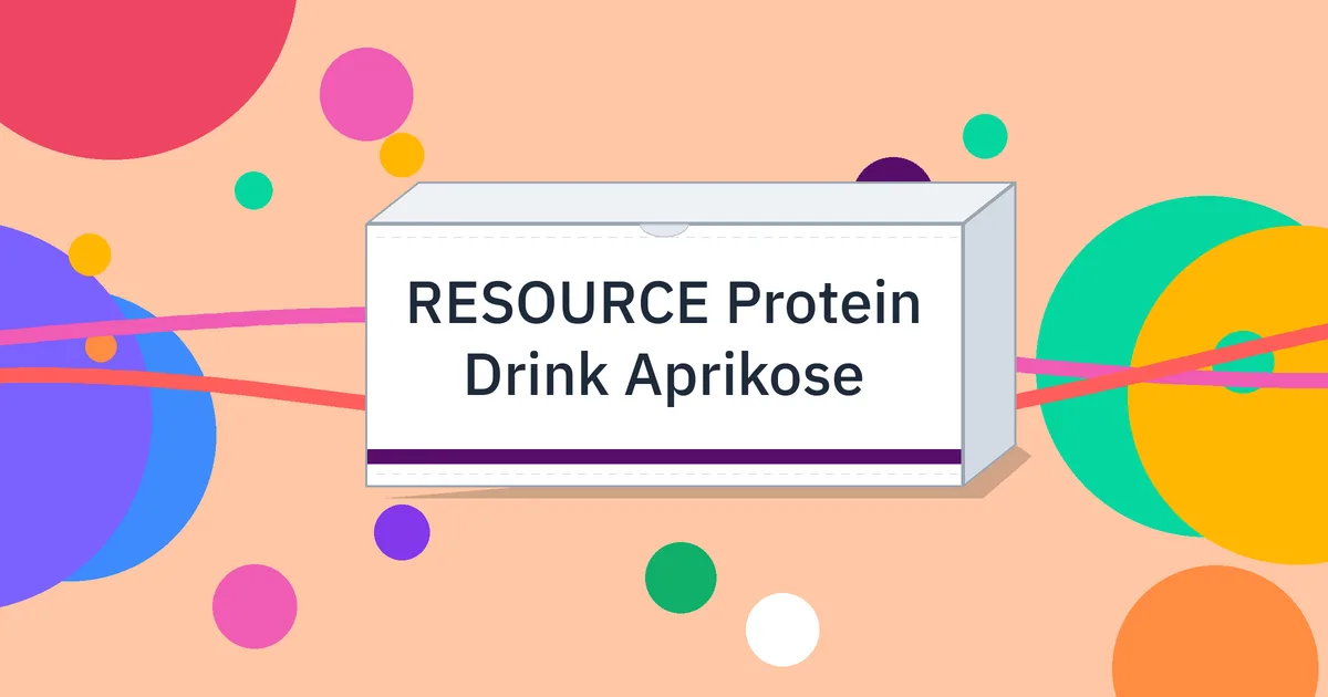 Symbolbild: Packung mit der Aufschrift RESOURCE Protein Drink Aprikose (PZN 12738024) – Verfügbarkeit und Bezug in Apotheken in Frankfurt am Main