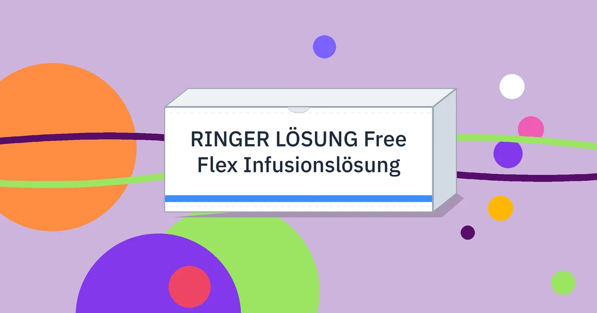 Symbolbild: Packung mit der Aufschrift RINGER LÖSUNG Free Flex Infusionslösung (PZN 00412352) – Verfügbarkeit und Bezug in Apotheken in Frankfurt am Main