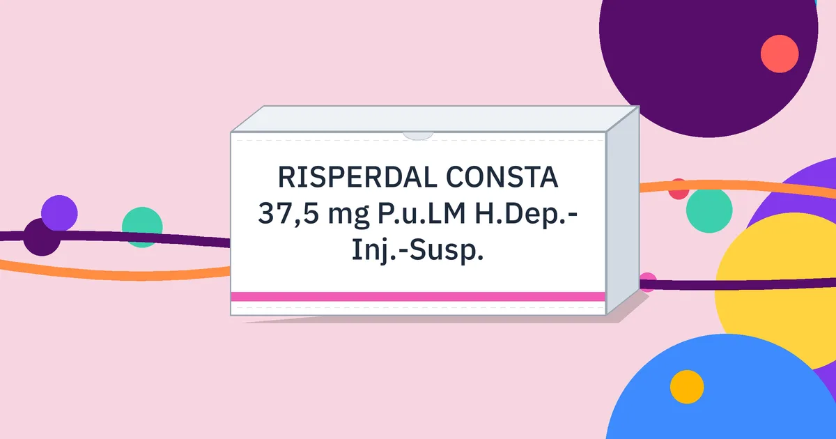 Symbolbild: Packung mit der Aufschrift RISPERDAL CONSTA 37,5 mg P.u.LM H.Dep.-Inj.-Susp. (PZN 10127204) – Verfügbarkeit und Bezug in Apotheken in Frankfurt am Main