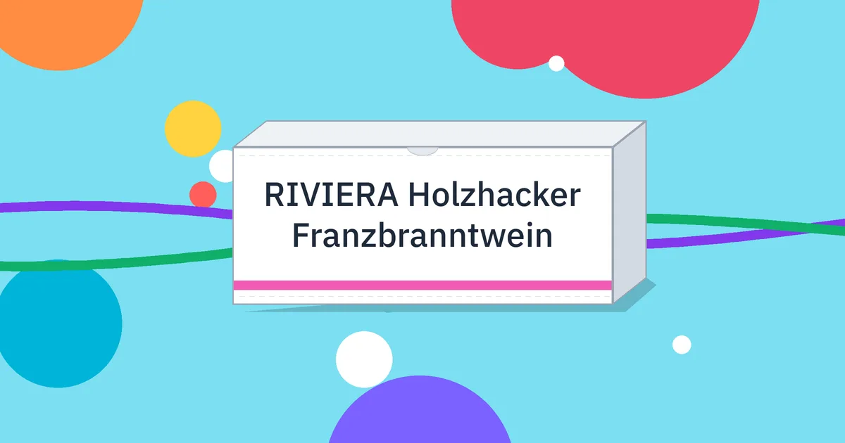 Symbolbild: Packung mit der Aufschrift RIVIERA Holzhacker Franzbranntwein (PZN 09174291) – Verfügbarkeit und Bezug in Apotheken in Frankfurt am Main