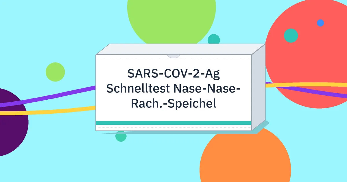 Symbolbild: Packung mit der Aufschrift SARS-COV-2-Ag Schnelltest Nase-Nase-Rach.-Speichel (PZN 18190219) – Verfügbarkeit und Bezug in Apotheken in Frankfurt am Main