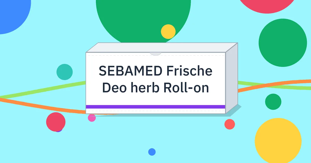 Symbolbild: Packung mit der Aufschrift SEBAMED Frische Deo herb Roll-on (PZN 16932846) – Verfügbarkeit und Bezug in Apotheken in Frankfurt am Main