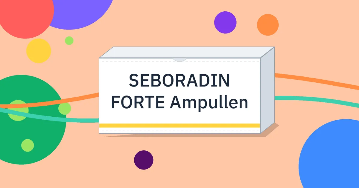 Symbolbild: Packung mit der Aufschrift SEBORADIN FORTE Ampullen (PZN 18401975) – Verfügbarkeit und Bezug in Apotheken in Frankfurt am Main