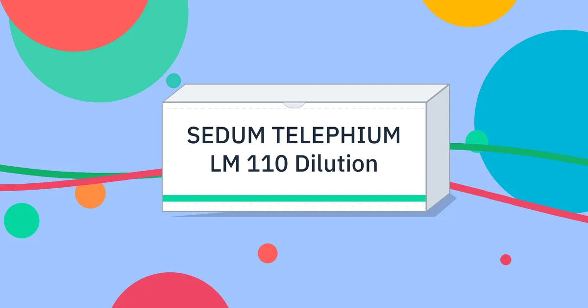 Symbolbild: Packung mit der Aufschrift SEDUM TELEPHIUM LM 110 Dilution (PZN 13694429) – Verfügbarkeit und Bezug in Apotheken in Frankfurt am Main