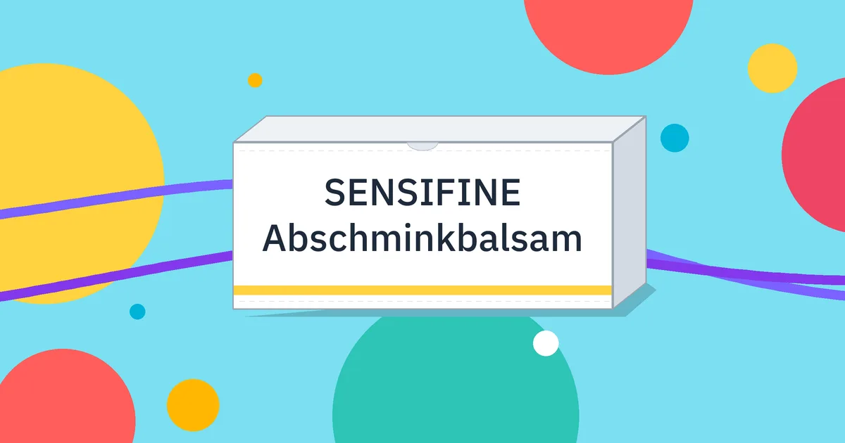 Symbolbild: Packung mit der Aufschrift SENSIFINE Abschminkbalsam (PZN 20787901) – Verfügbarkeit und Bezug in Apotheken in Frankfurt am Main