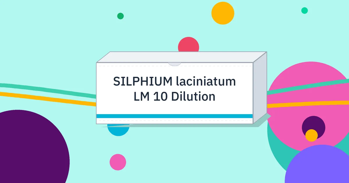 Symbolbild: Packung mit der Aufschrift SILPHIUM laciniatum LM 10 Dilution (PZN 13679016) – Verfügbarkeit und Bezug in Apotheken in Frankfurt am Main