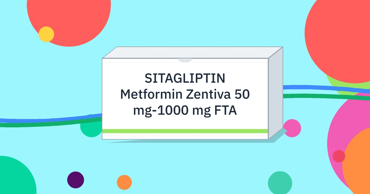 Symbolbild: Packung mit der Aufschrift SITAGLIPTIN Metformin Zentiva 50 mg-1000 mg FTA (PZN 17602223) – Verfügbarkeit und Bezug in Apotheken in Frankfurt am Main
