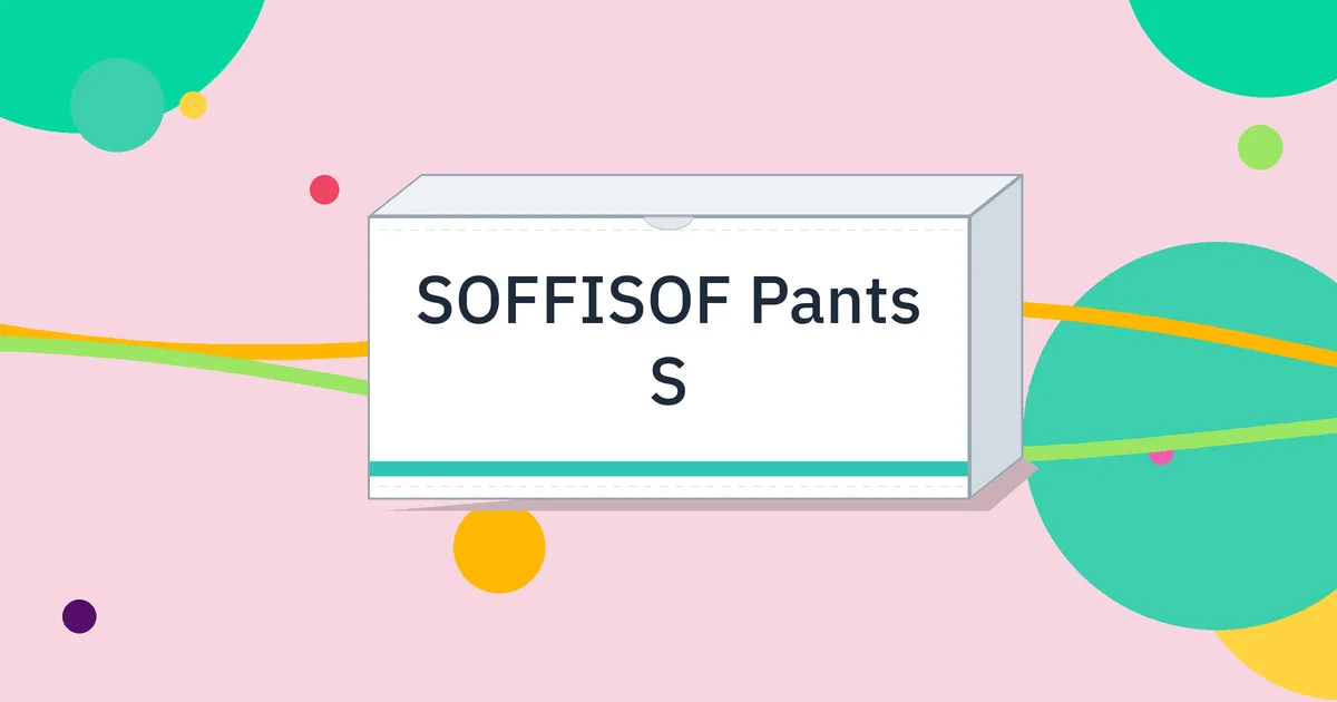 Symbolbild: Packung mit der Aufschrift SOFFISOF Pants S (PZN 10798453) – Verfügbarkeit und Bezug in Apotheken in Frankfurt am Main