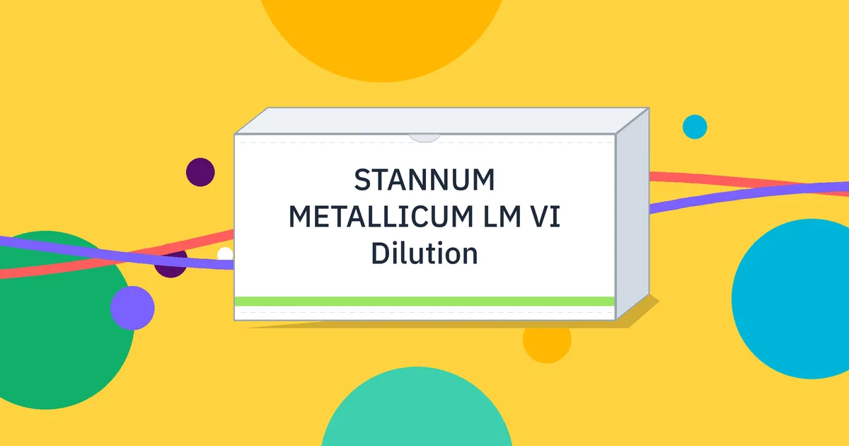 Symbolbild: Packung mit der Aufschrift STANNUM METALLICUM LM VI Dilution (PZN 02669144) – Verfügbarkeit und Bezug in Apotheken in Frankfurt am Main