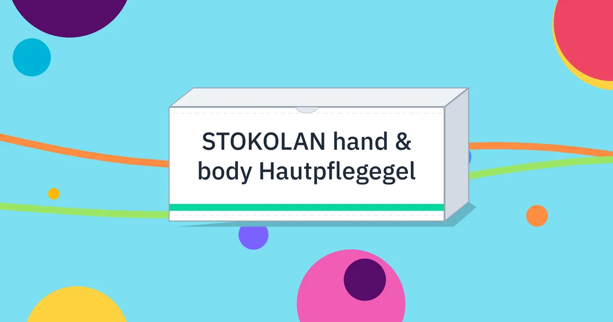 Symbolbild: Packung mit der Aufschrift STOKOLAN hand & body Hautpflegegel (PZN 17899588) – Verfügbarkeit und Bezug in Apotheken in Frankfurt am Main