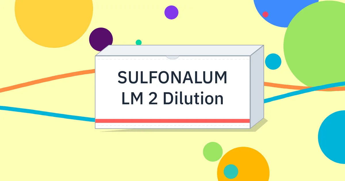 Symbolbild: Packung mit der Aufschrift SULFONALUM LM 2 Dilution (PZN 13209405) – Verfügbarkeit und Bezug in Apotheken in Frankfurt am Main