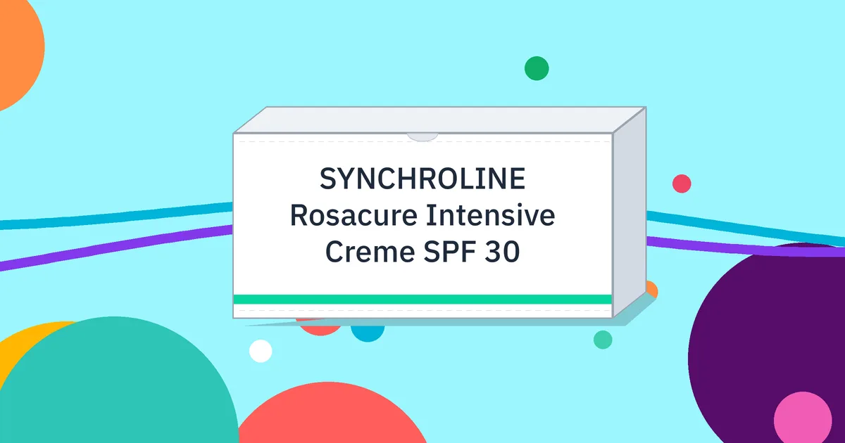 Symbolbild: Packung mit der Aufschrift SYNCHROLINE Rosacure Intensive Creme SPF 30 (PZN 16806998) – Verfügbarkeit und Bezug in Apotheken in Frankfurt am Main