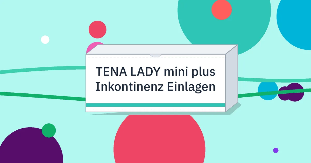 Symbolbild: Packung mit der Aufschrift TENA LADY mini plus Inkontinenz Einlagen (PZN 04114083) – Verfügbarkeit und Bezug in Apotheken in Frankfurt am Main