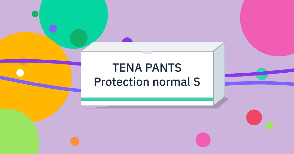 Symbolbild: Packung mit der Aufschrift TENA PANTS Protection normal S (PZN 19296954) – Verfügbarkeit und Bezug in Apotheken in Frankfurt am Main