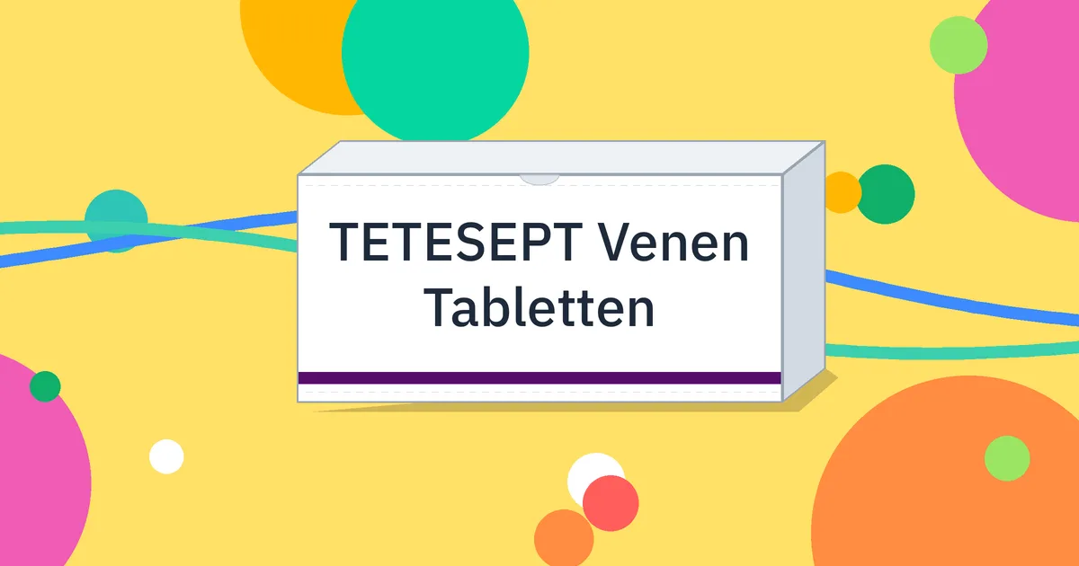 Symbolbild: Packung mit der Aufschrift TETESEPT Venen Tabletten (PZN 15262266) – Verfügbarkeit und Bezug in Apotheken in Frankfurt am Main
