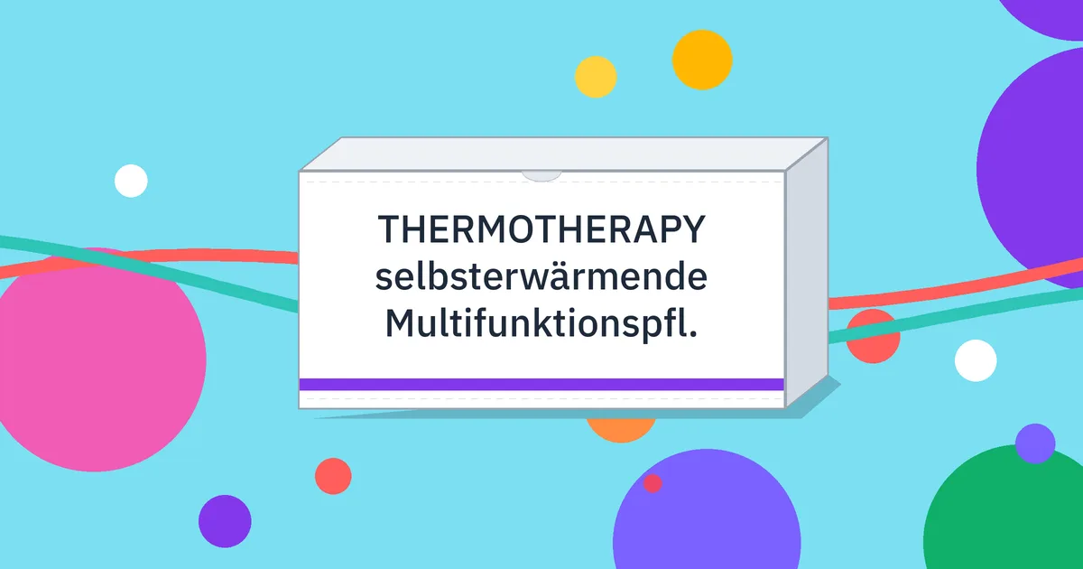 Symbolbild: Packung mit der Aufschrift THERMOTHERAPY selbsterwärmende Multifunktionspfl. (PZN 13927862) – Verfügbarkeit und Bezug in Apotheken in Frankfurt am Main