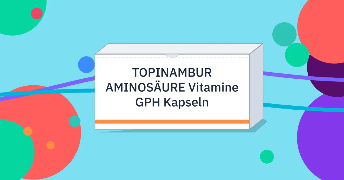 Symbolbild: Packung mit der Aufschrift TOPINAMBUR AMINOSÄURE Vitamine GPH Kapseln (PZN 01689133) – Verfügbarkeit und Bezug in Apotheken in Frankfurt am Main